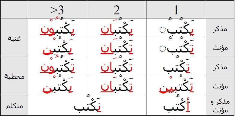 Tashrif Fi'il Mudhari Beserta Contoh Kalimat dalam Kitab ...